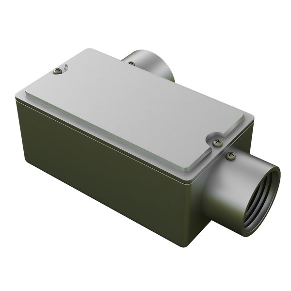 3d model small electrical junction box