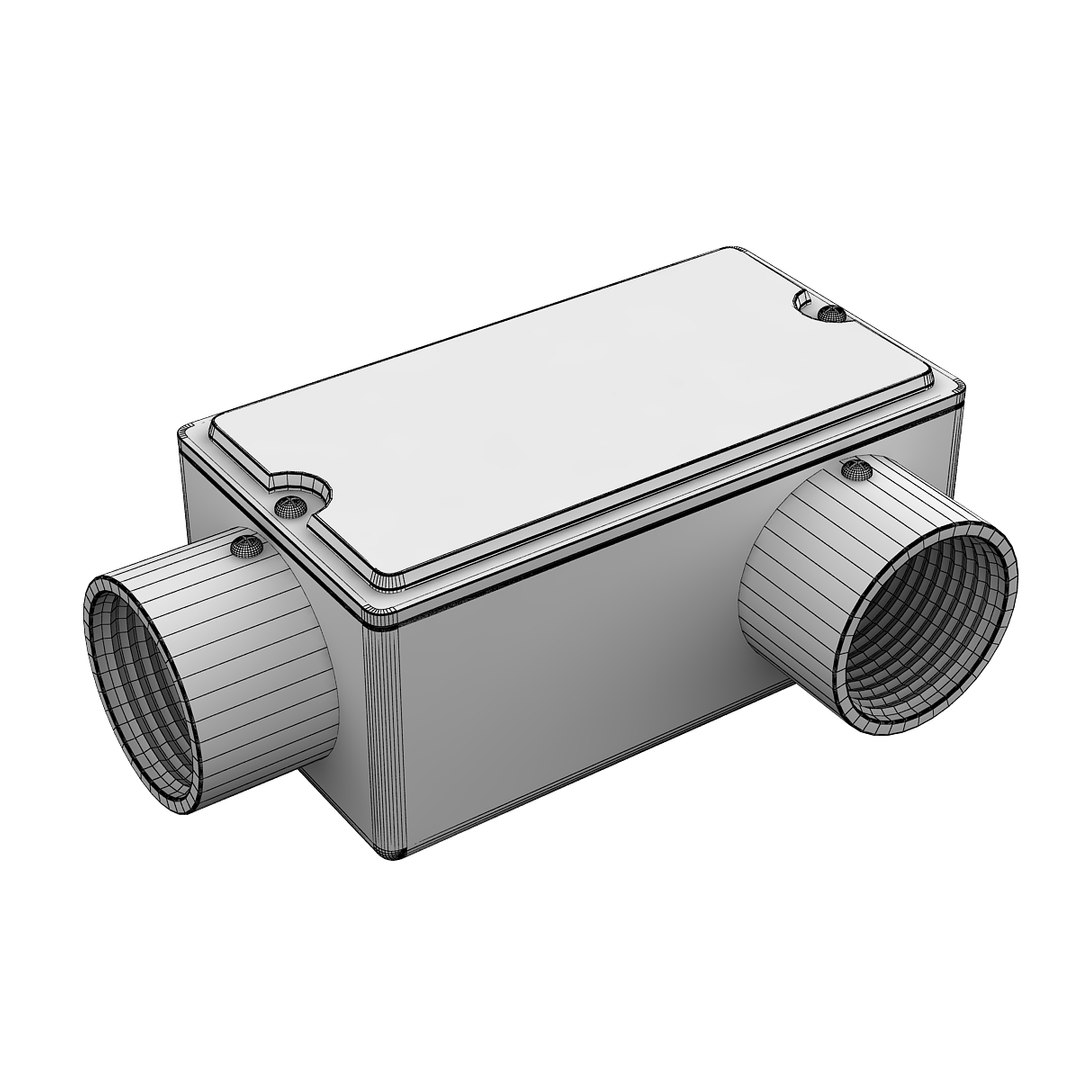 3d Model Small Electrical Junction Box