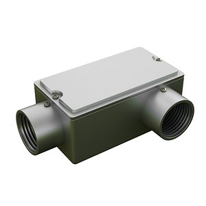 small electrical junction box 3d model