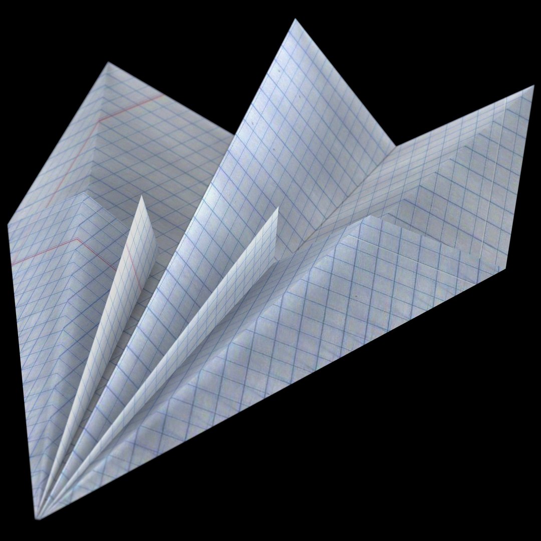 3D Paper Airplane Model - TurboSquid 1222020