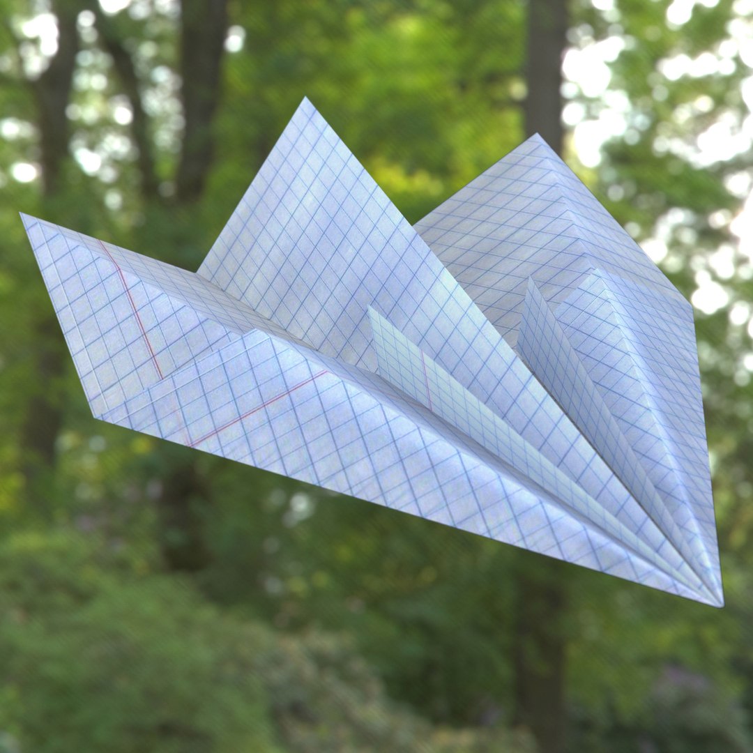 3D Paper Airplane Model - TurboSquid 1222020