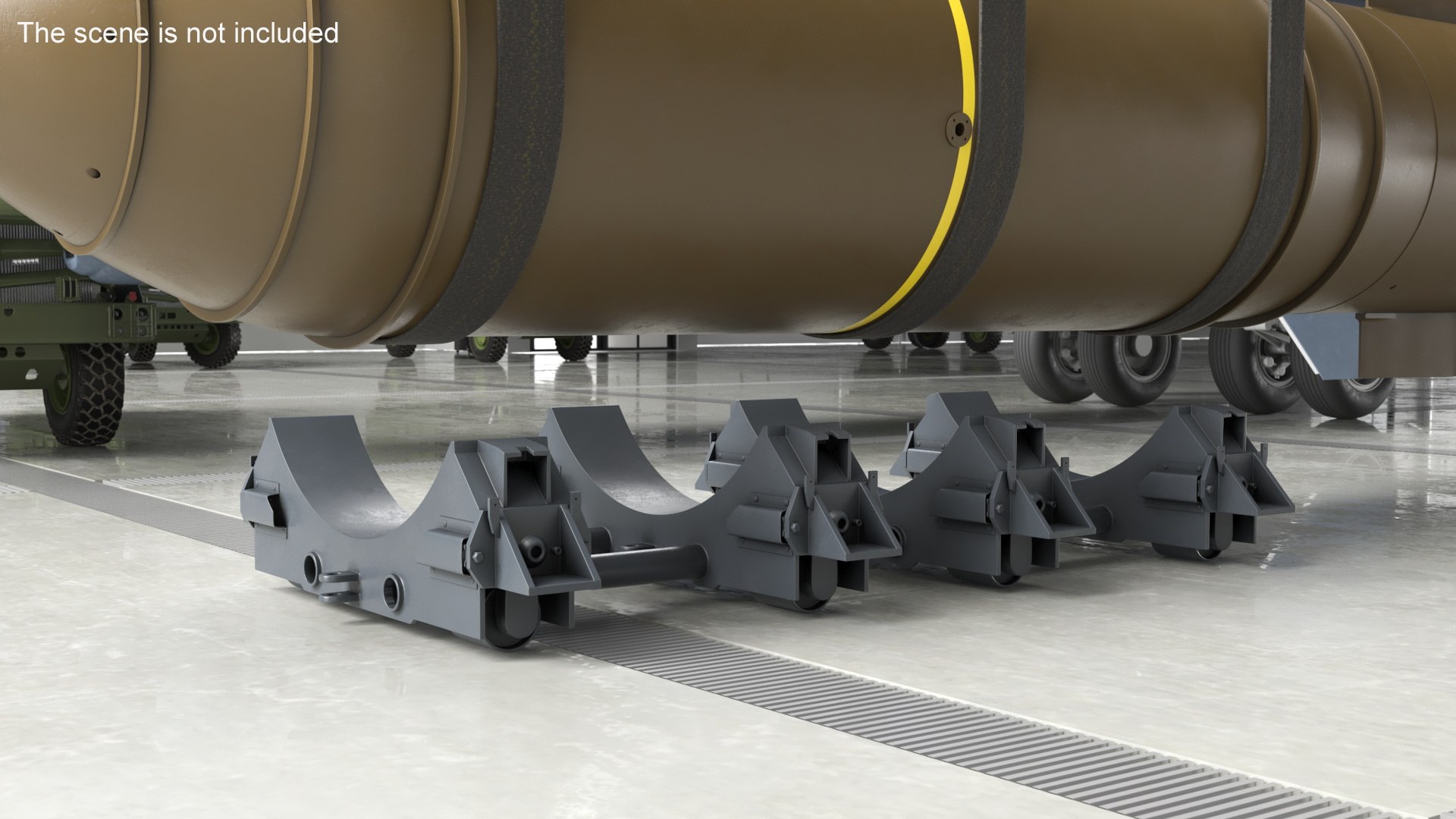 Shipping Trolley For Bomb Model - TurboSquid 2277710