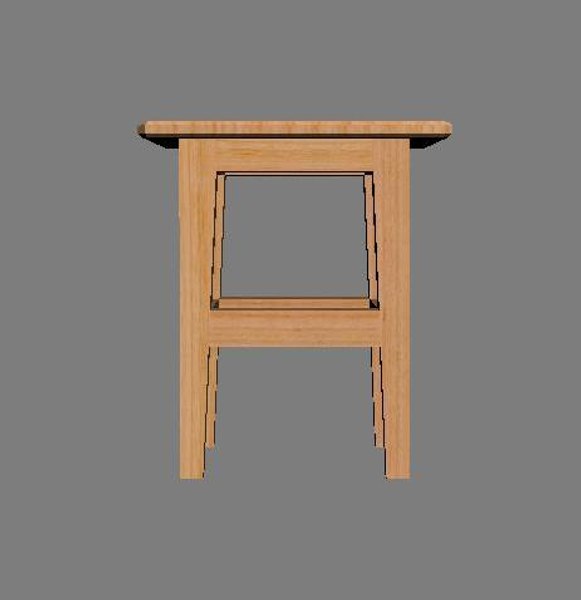 3d stool model