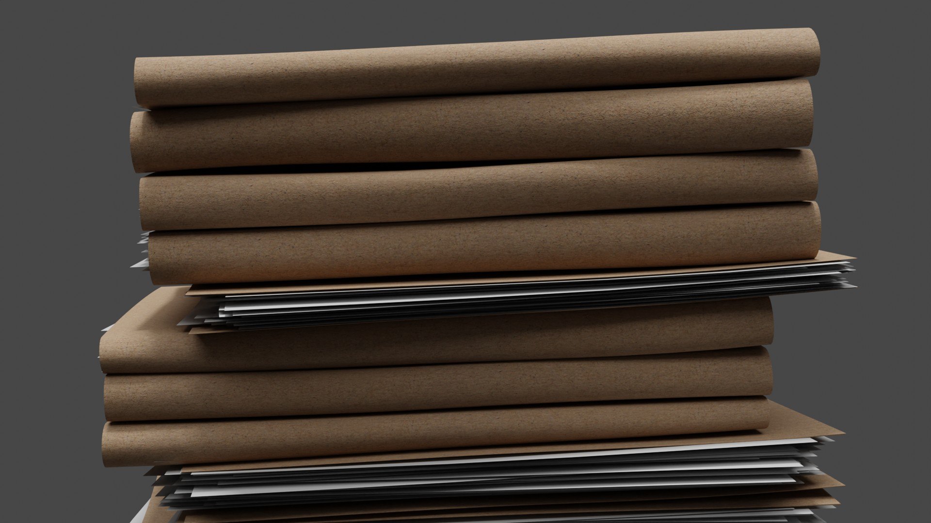 Pile Of Paper Files 3D Model - TurboSquid 2207324