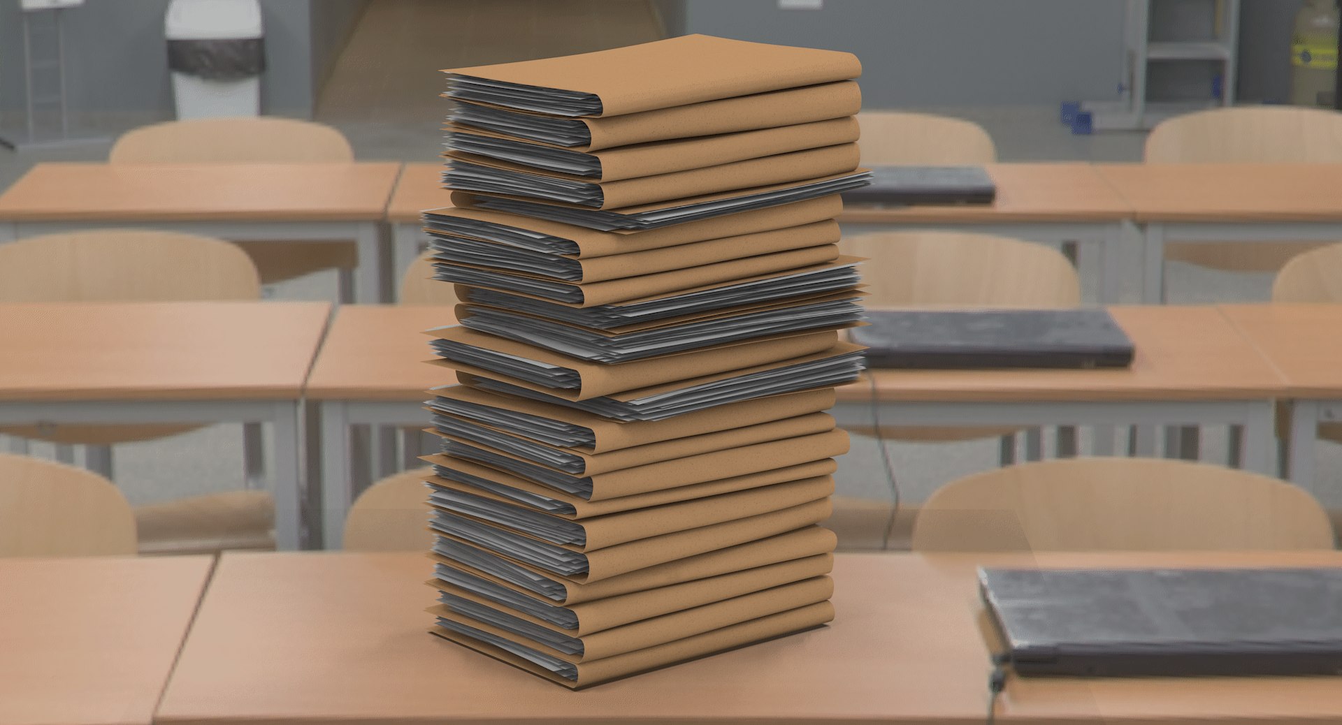 Pile Of Paper Files 3D Model - TurboSquid 2207324