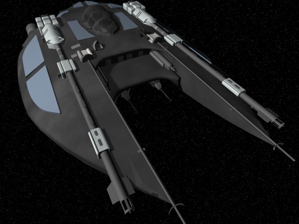 3d model c-wing starfighter
