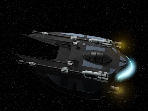 3d model c-wing starfighter