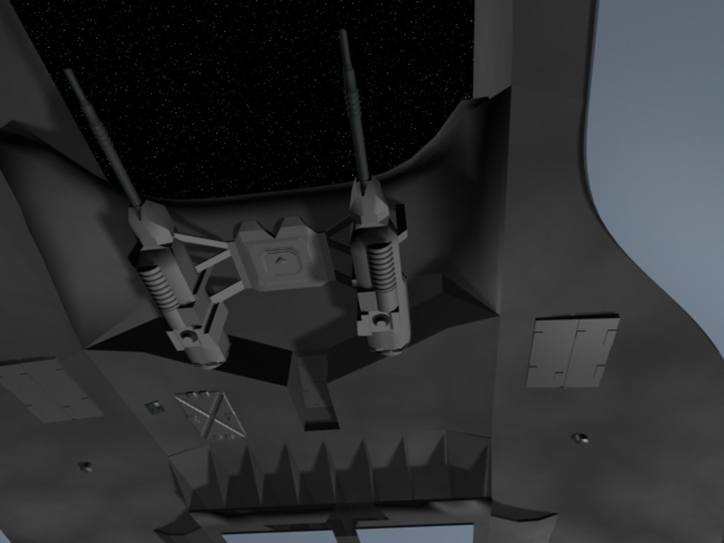 3d model c-wing starfighter