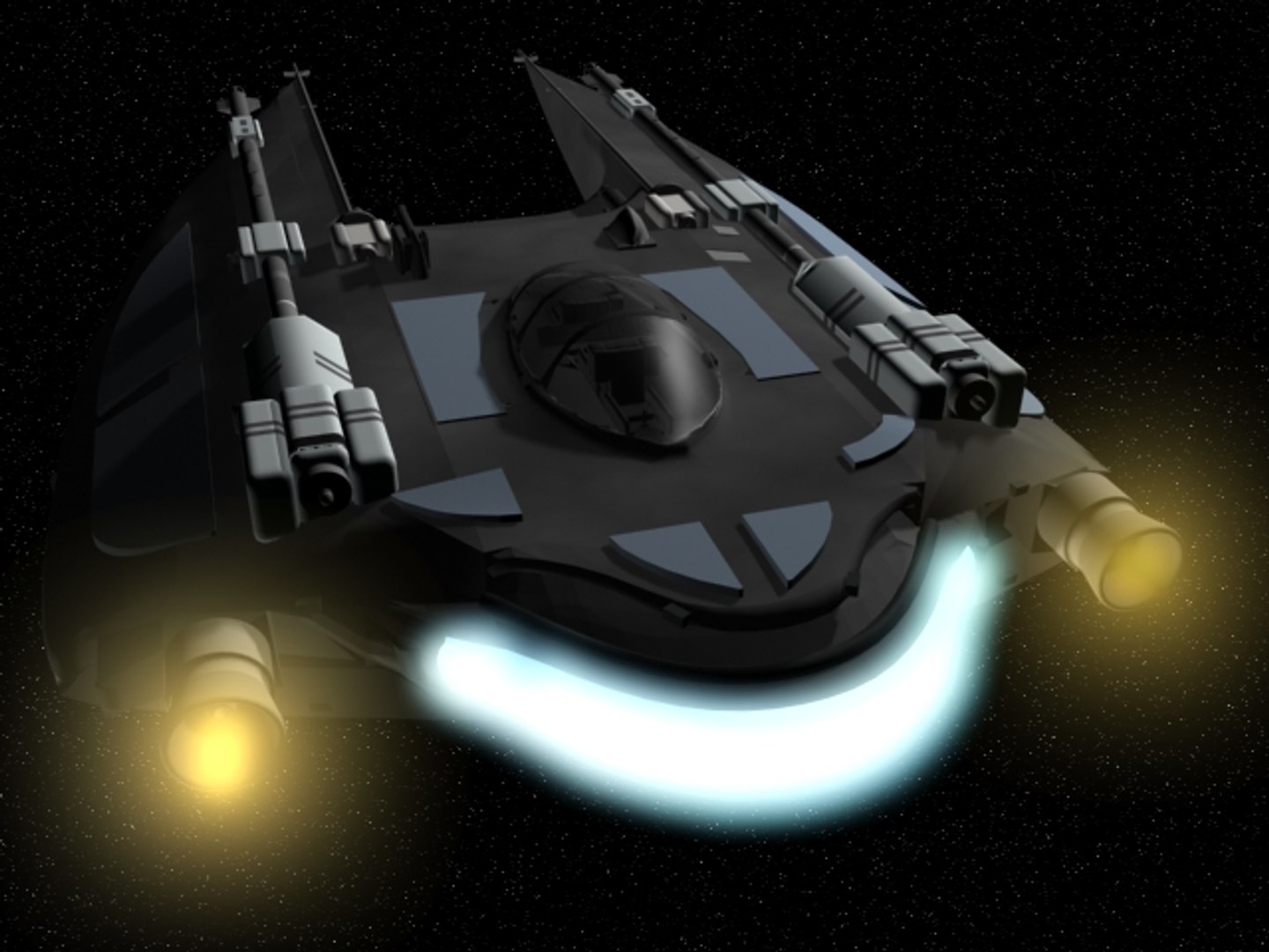 3d Model C-wing Starfighter