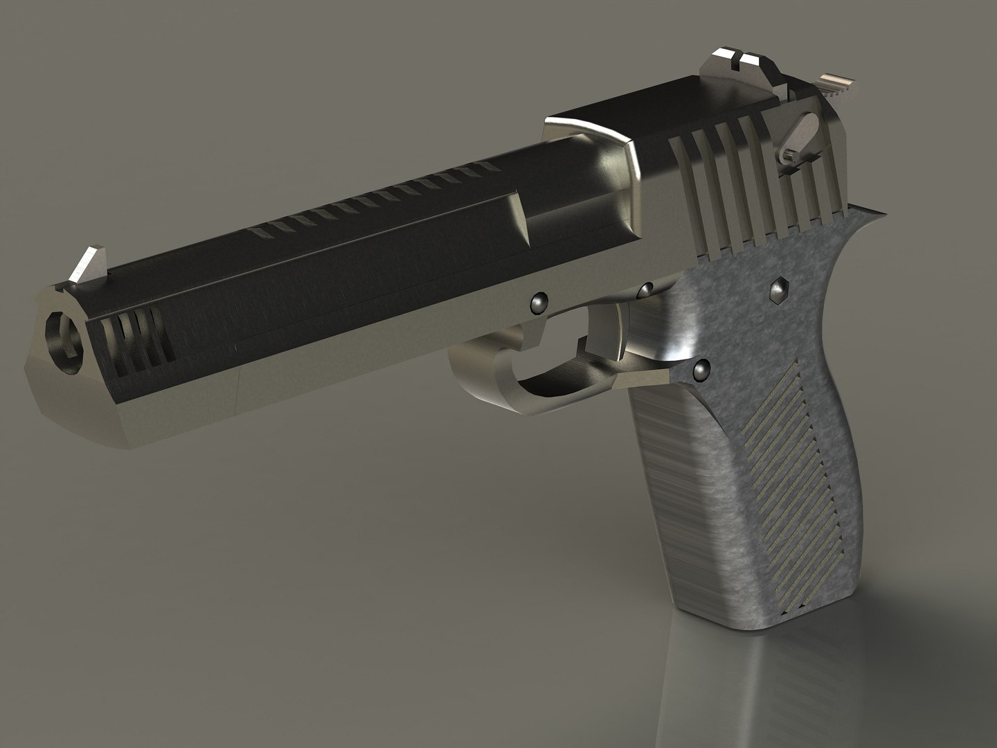 3d Iron Big Shiny Gun Barrel