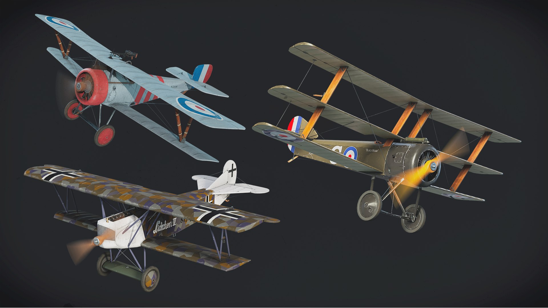 Airplanes WW1 Collection GameReady Model - TurboSquid 1999431