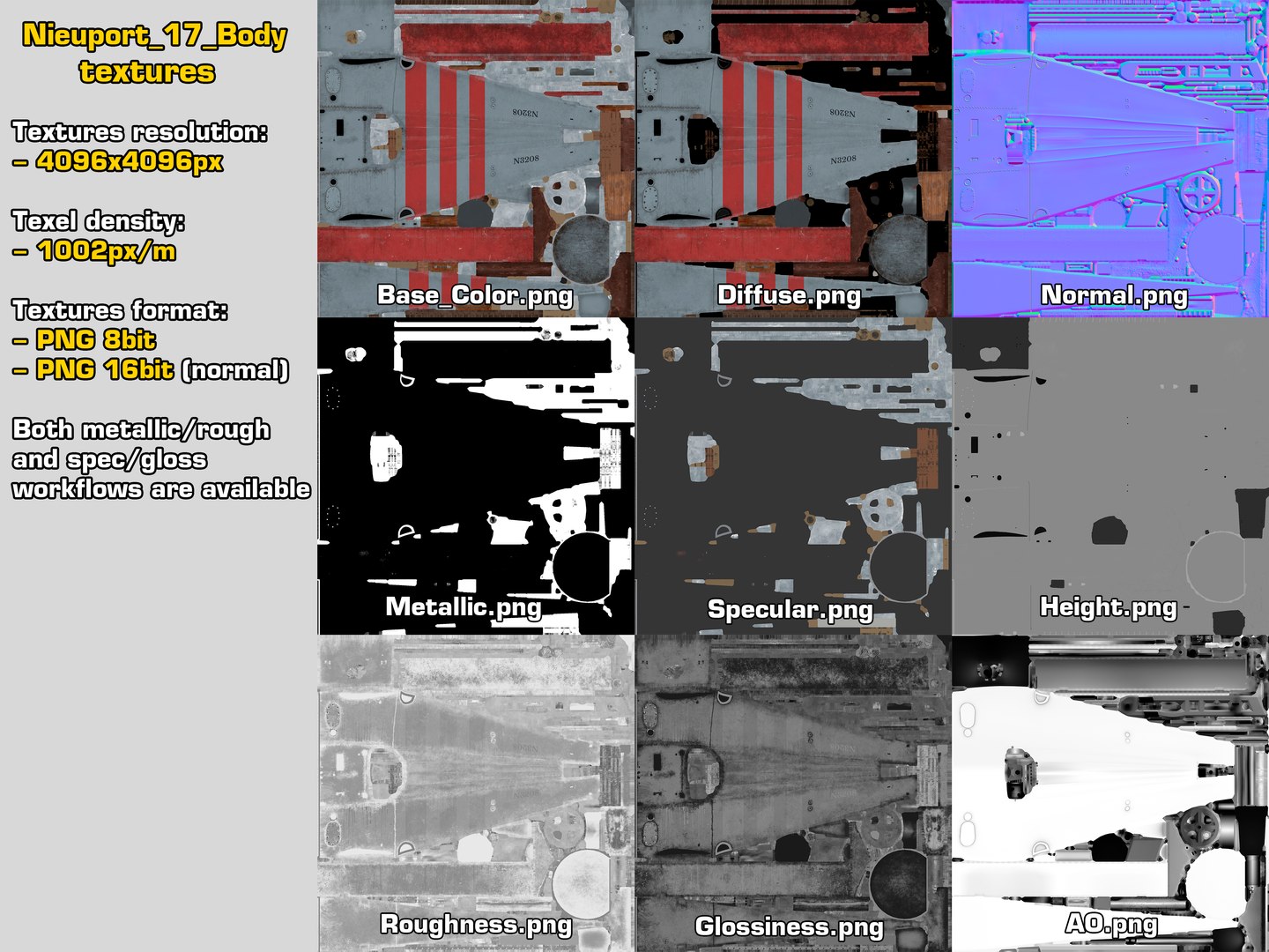 Airplanes WW1 Collection GameReady Model - TurboSquid 1999431