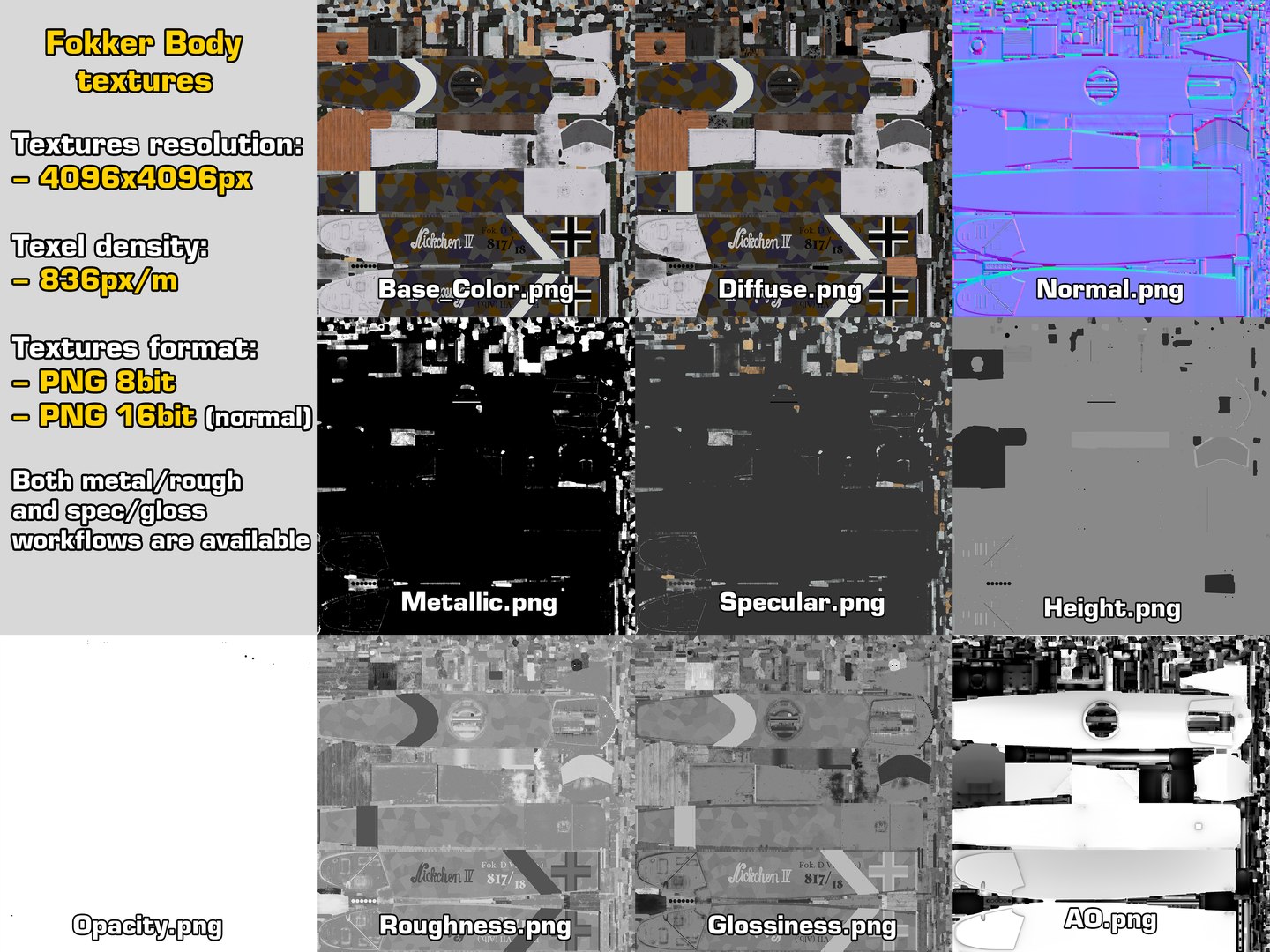 Airplanes WW1 Collection GameReady Model - TurboSquid 1999431