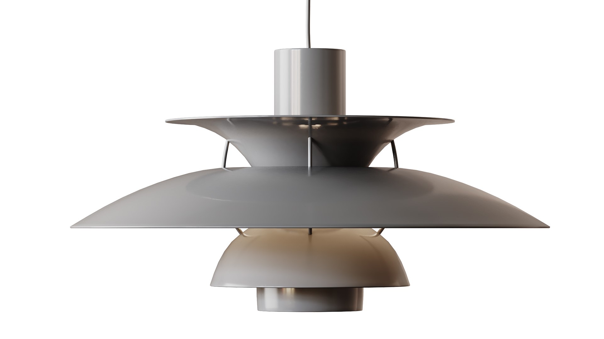 3D PH 5 Pendant Lamp Monochrome - TurboSquid 2380008