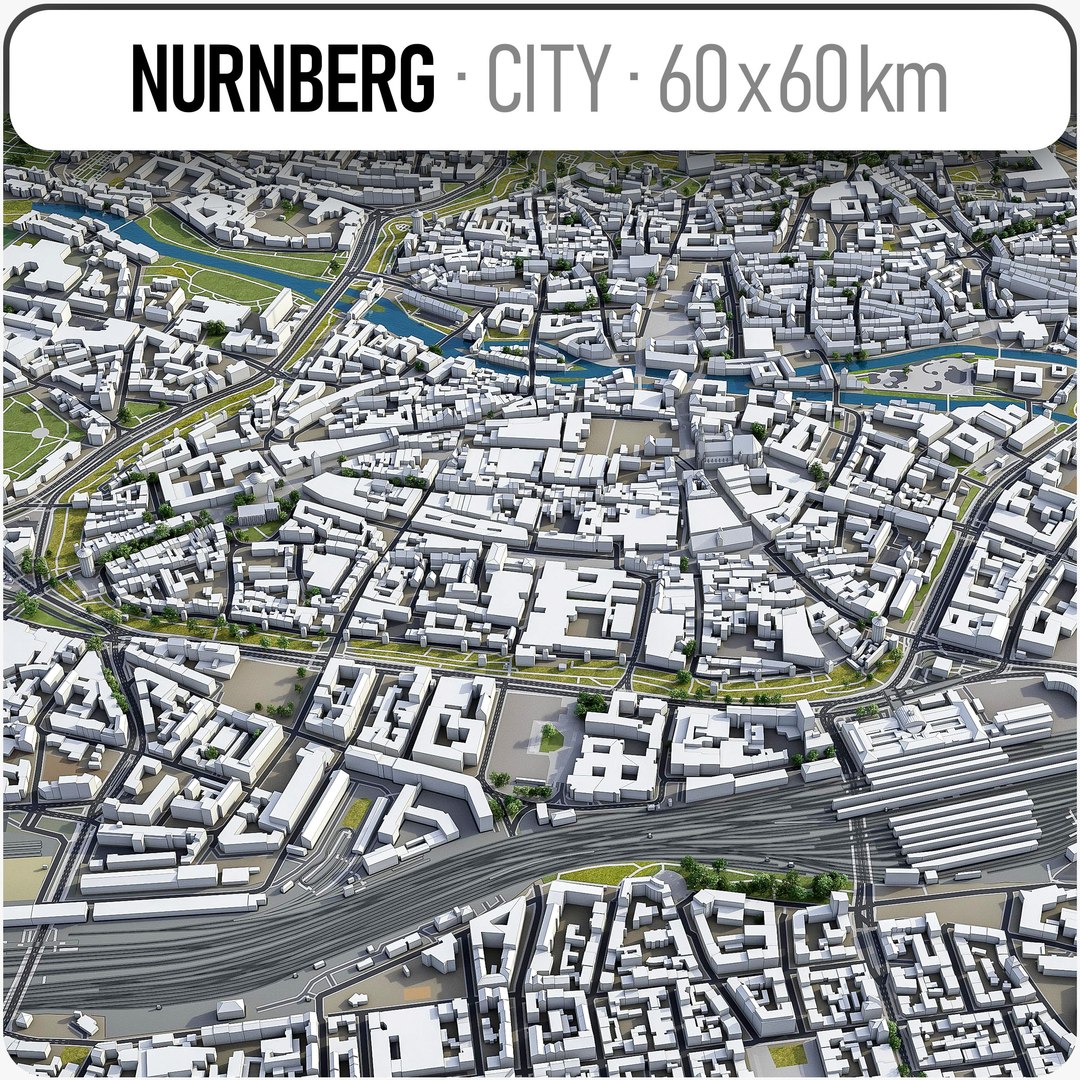 Nurnberg surrounding area - 3D model - TurboSquid 1468573