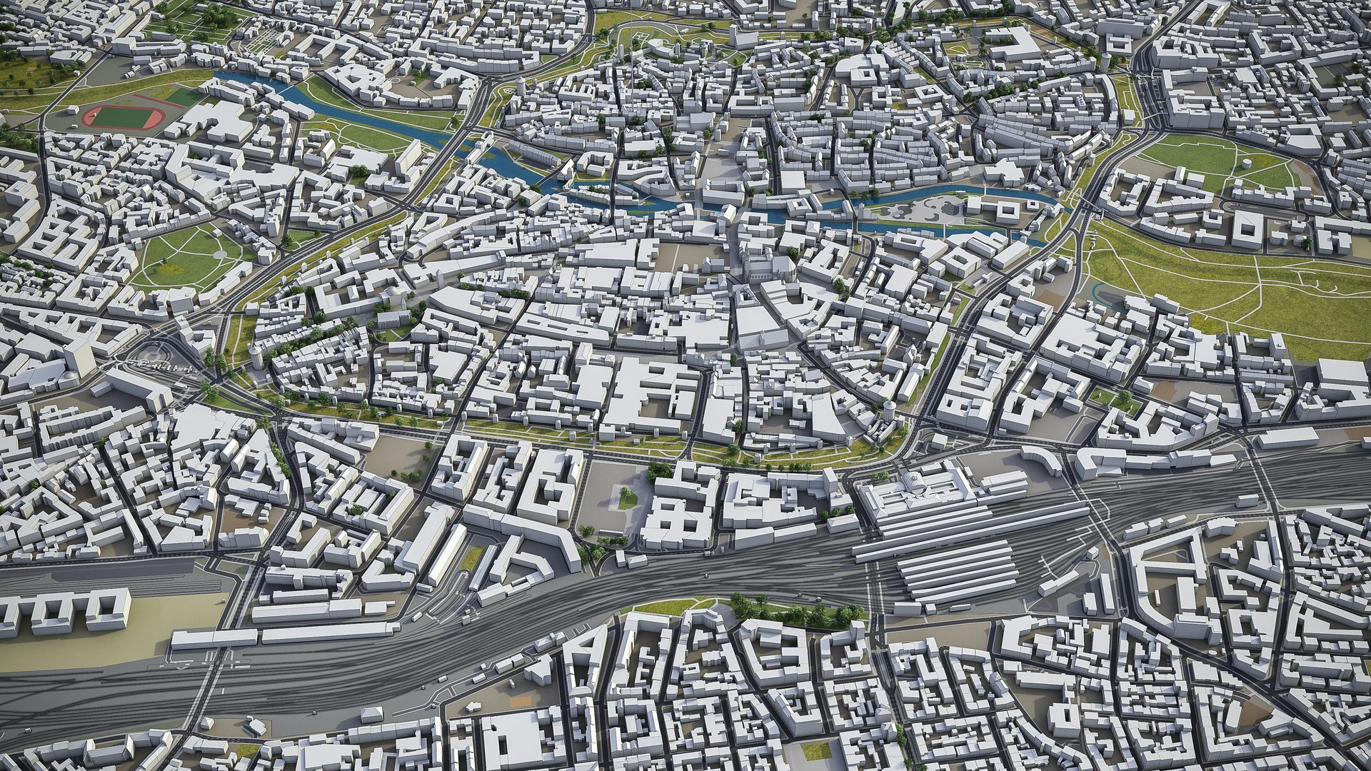 Nurnberg Surrounding Area - 3D Model - TurboSquid 1468573