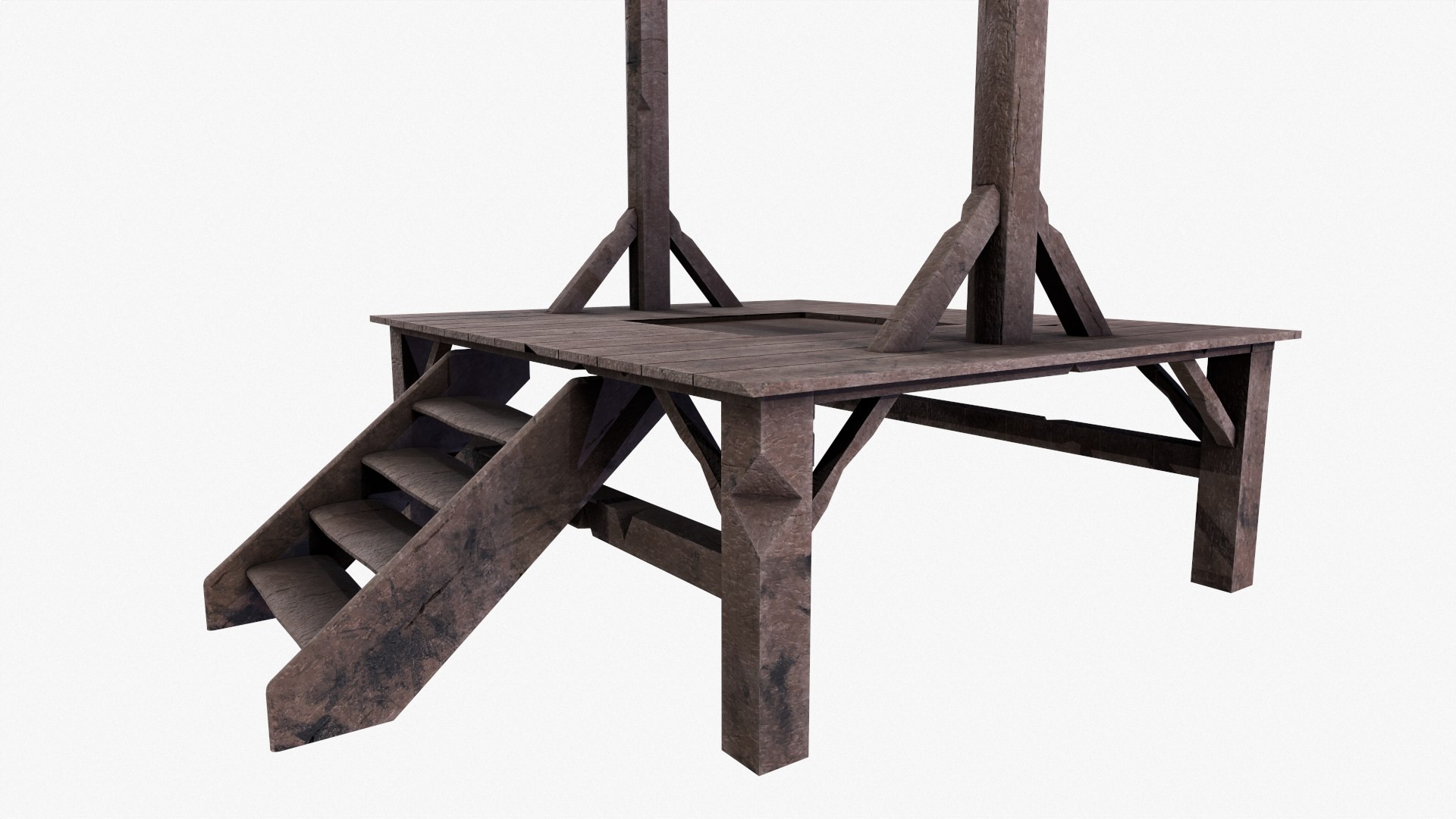 Gallows 3D Model - TurboSquid 1900177
