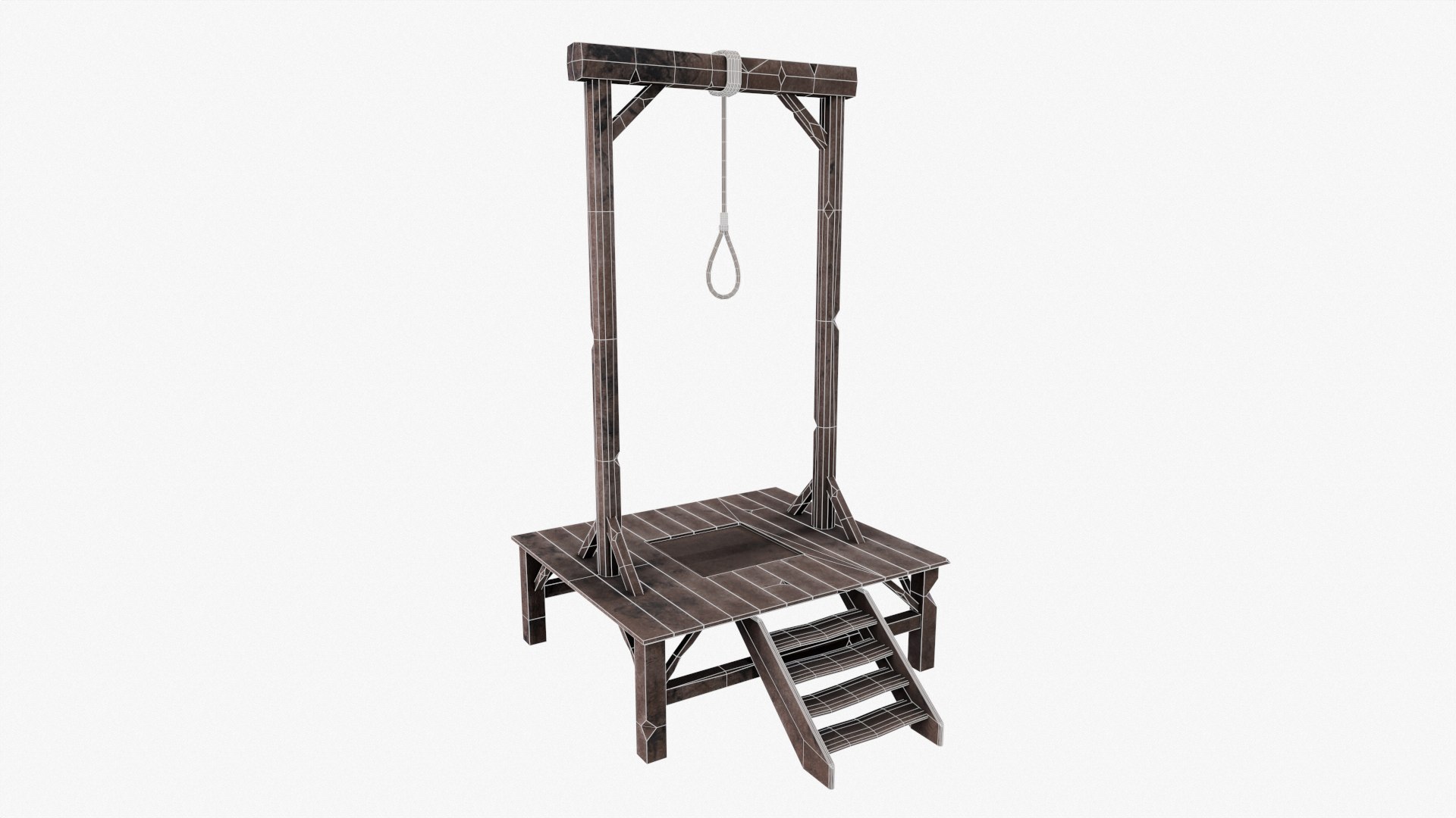 Gallows 3D Model - TurboSquid 1900177