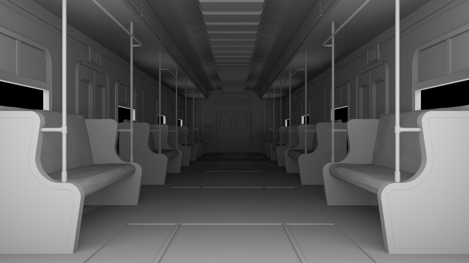 3D Train Interior - TurboSquid 1431061