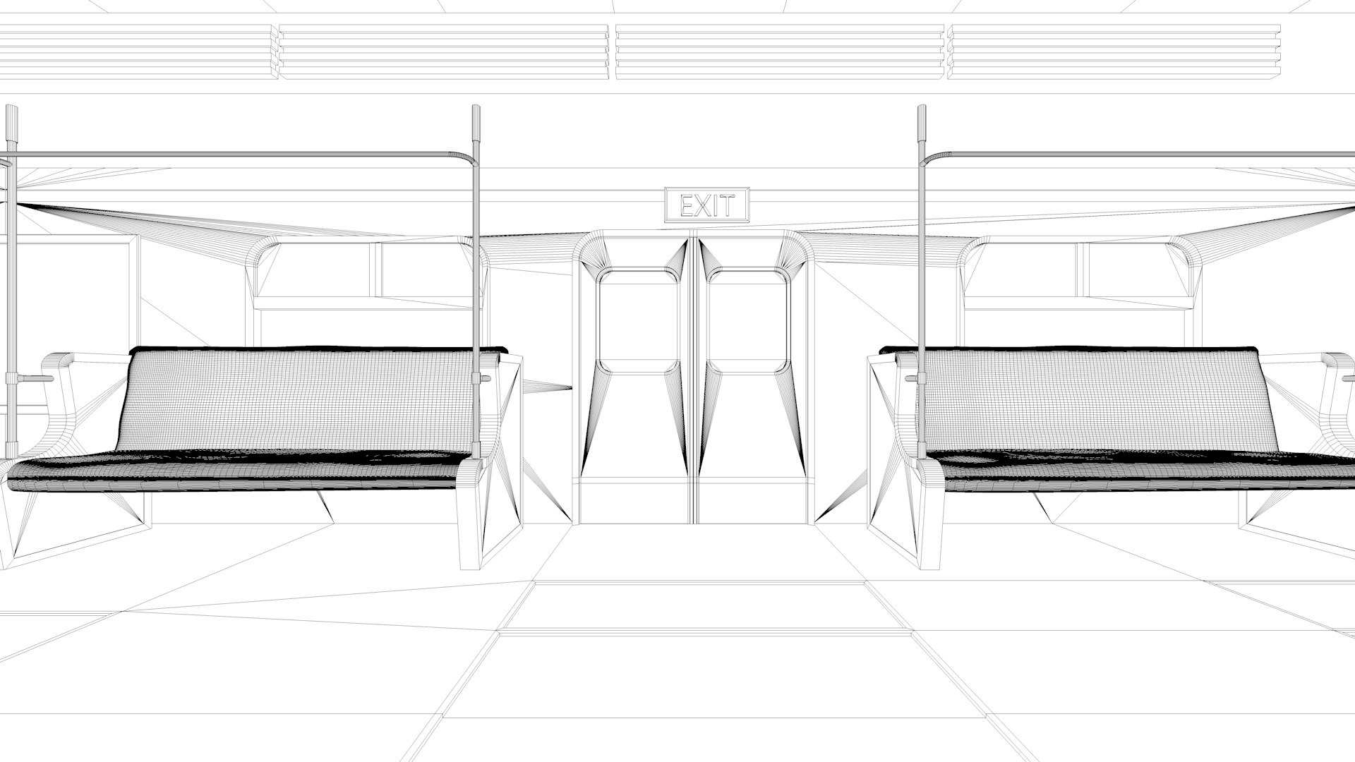 3D Train Interior - TurboSquid 1431061