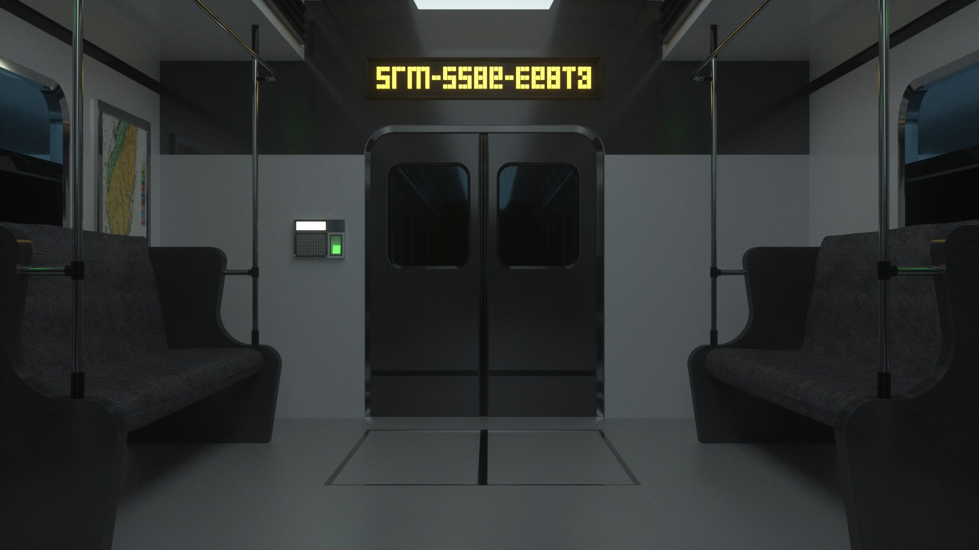 3D Train Interior - TurboSquid 1431061