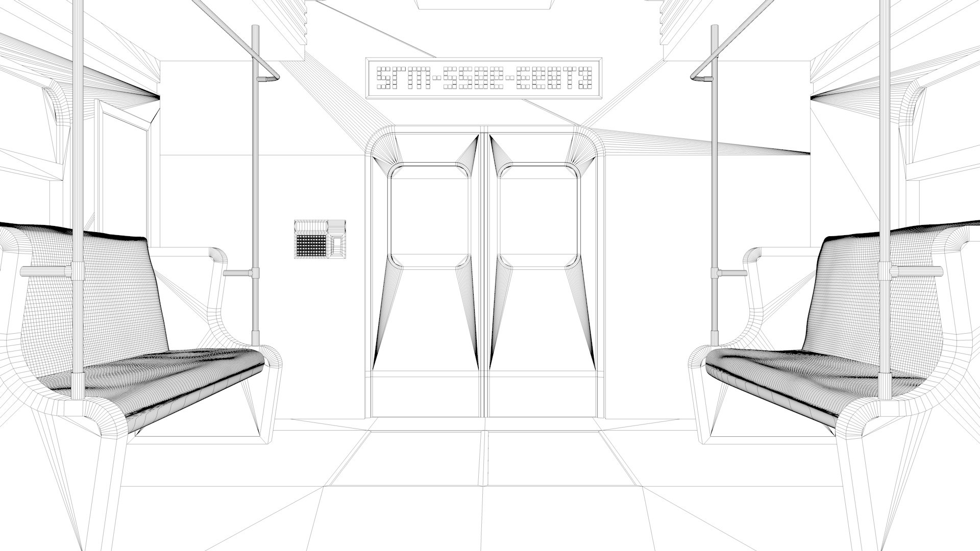 3D Train Interior - TurboSquid 1431061