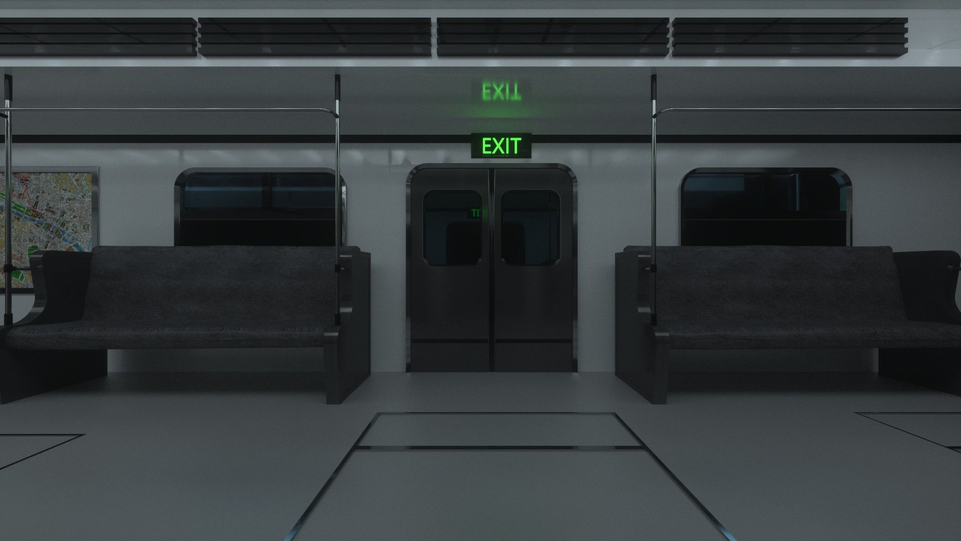 3D Train Interior - TurboSquid 1431061