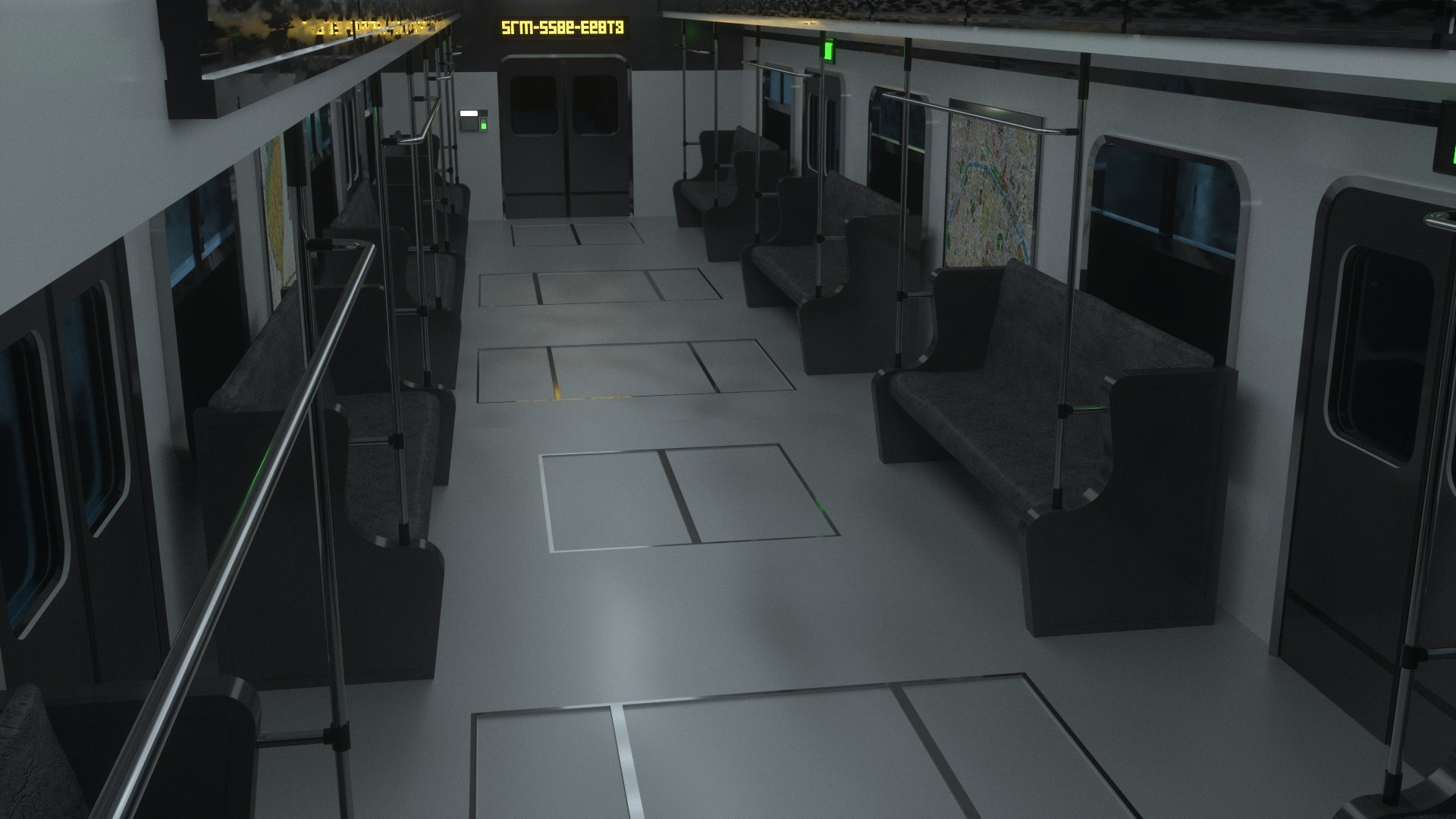 3D Train Interior - TurboSquid 1431061