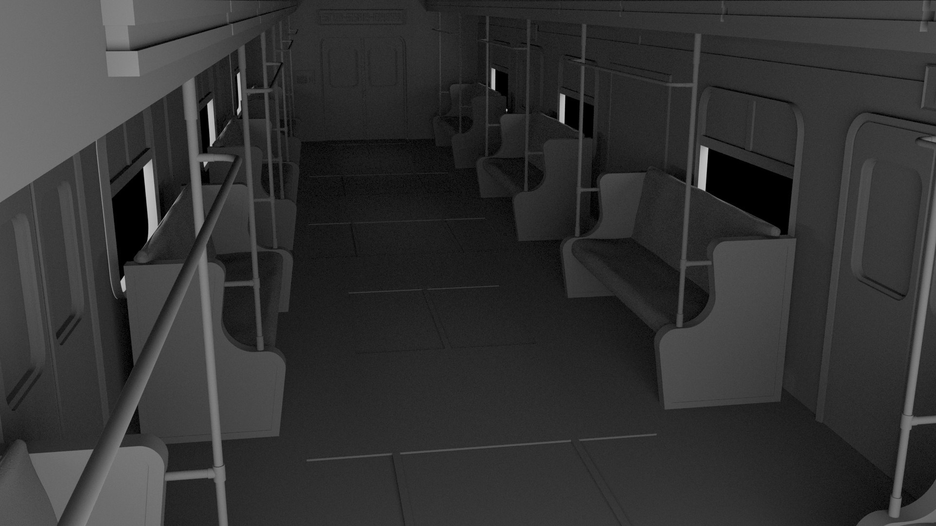 3D Train Interior - TurboSquid 1431061