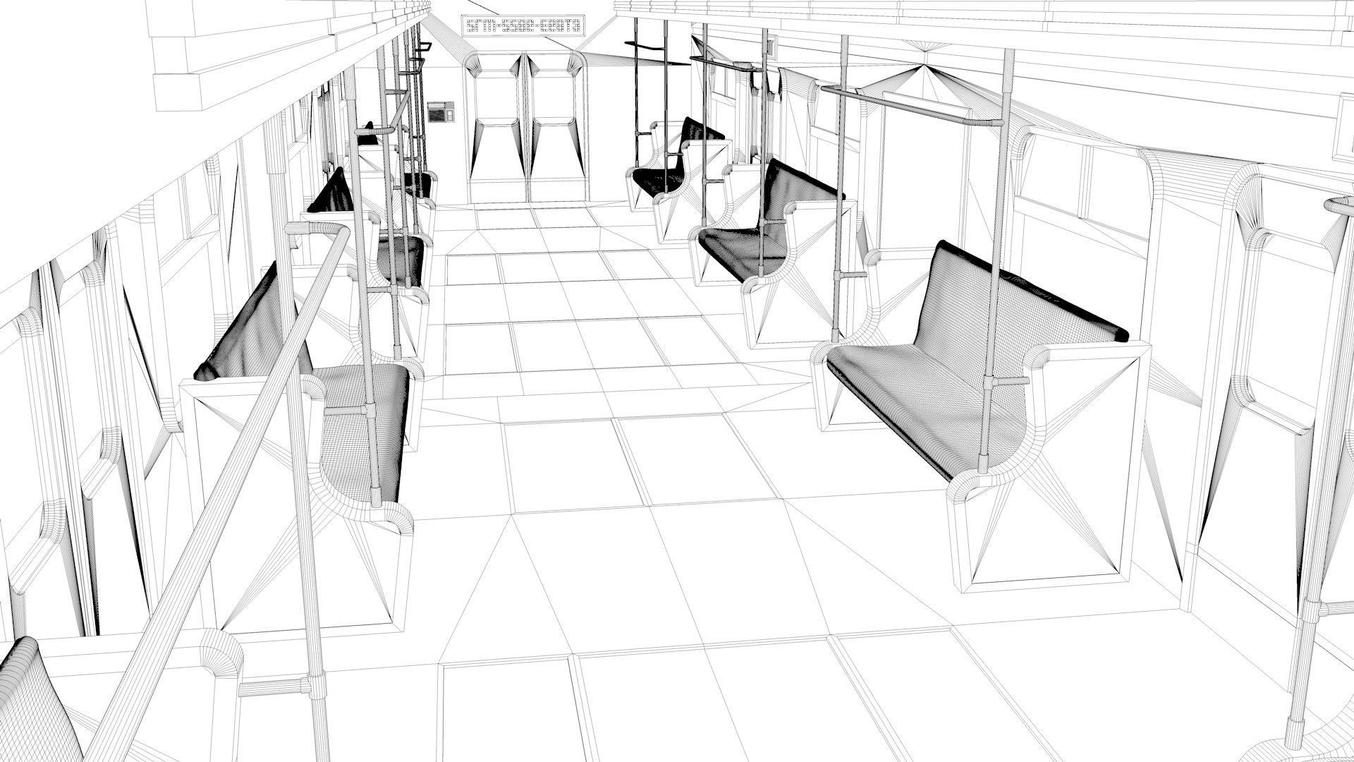 3D Train Interior - TurboSquid 1431061