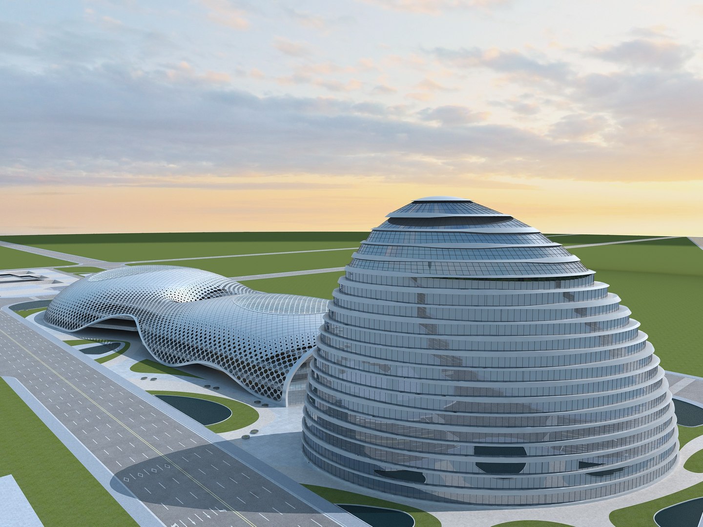 Plaza Complex 3 Model - TurboSquid 2075159