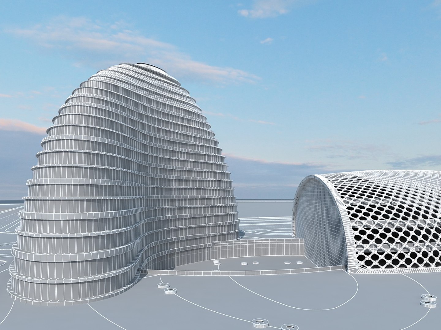 Plaza Complex 3 Model - TurboSquid 2075159