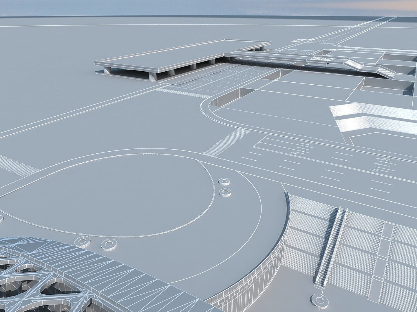 Plaza Complex 3 model - TurboSquid 2075159