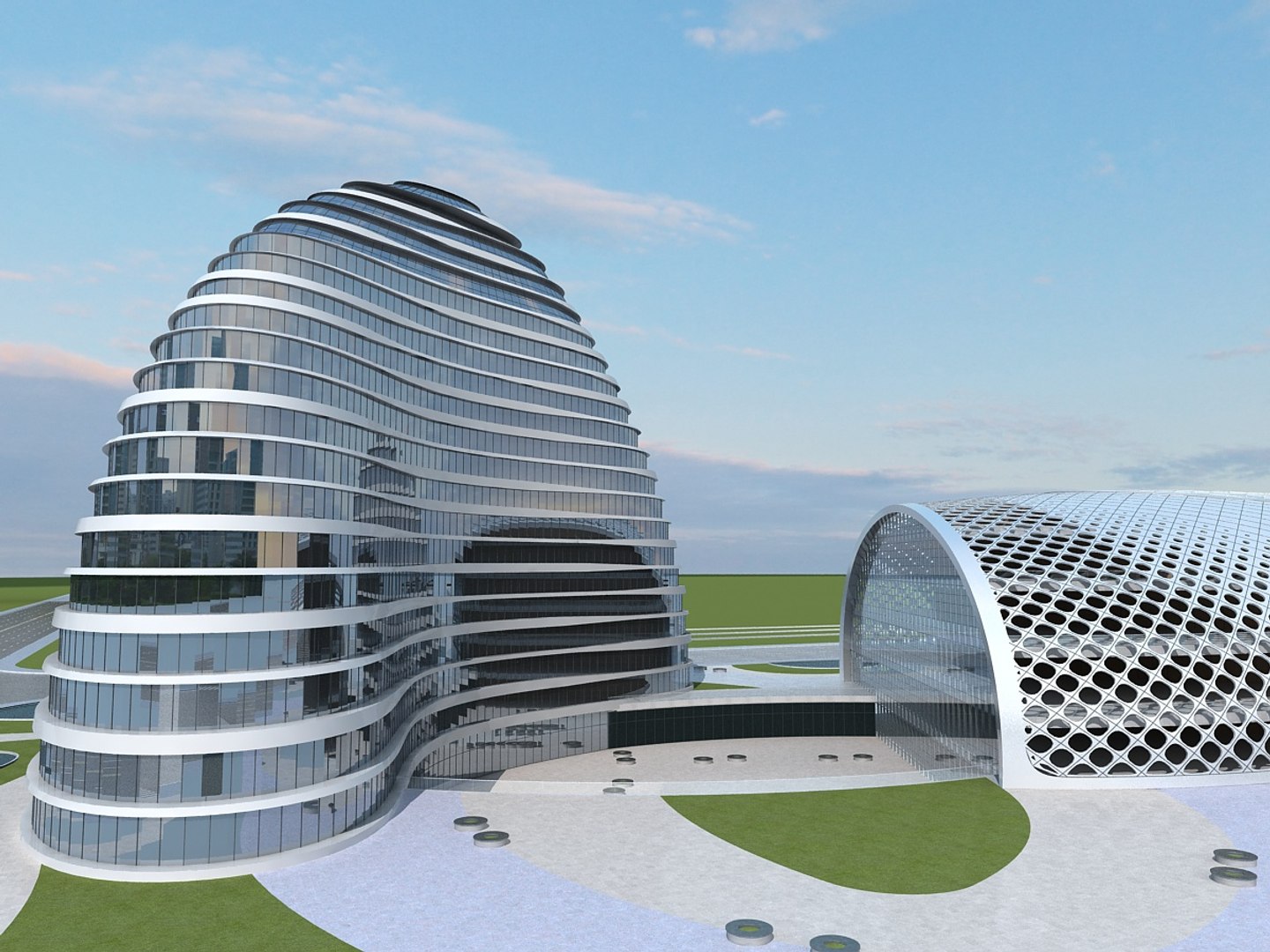 Plaza Complex 3 Model - TurboSquid 2075159