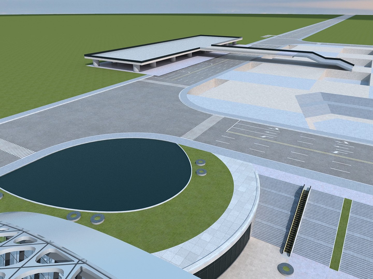 Plaza Complex 3 Model - TurboSquid 2075159