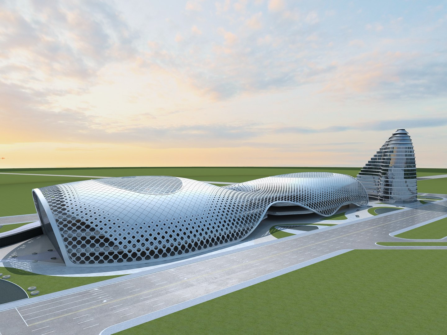 Plaza Complex 3 Model - TurboSquid 2075159