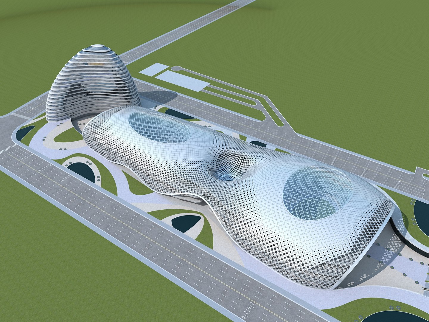 Plaza Complex 3 model - TurboSquid 2075159