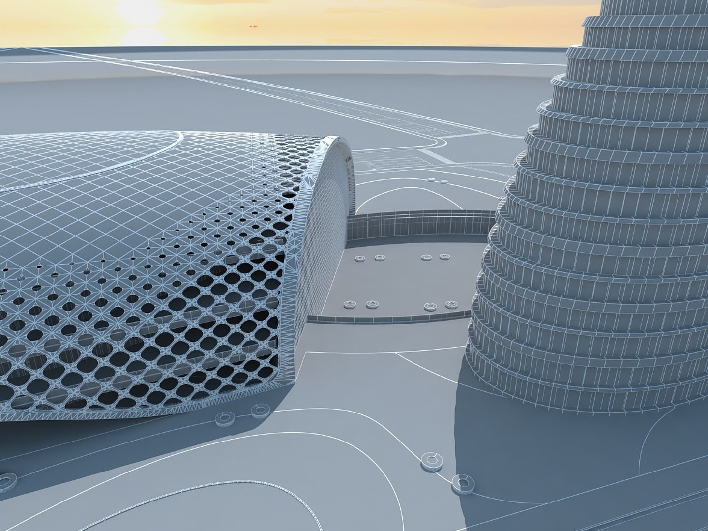 Plaza Complex 3 Model - TurboSquid 2075159