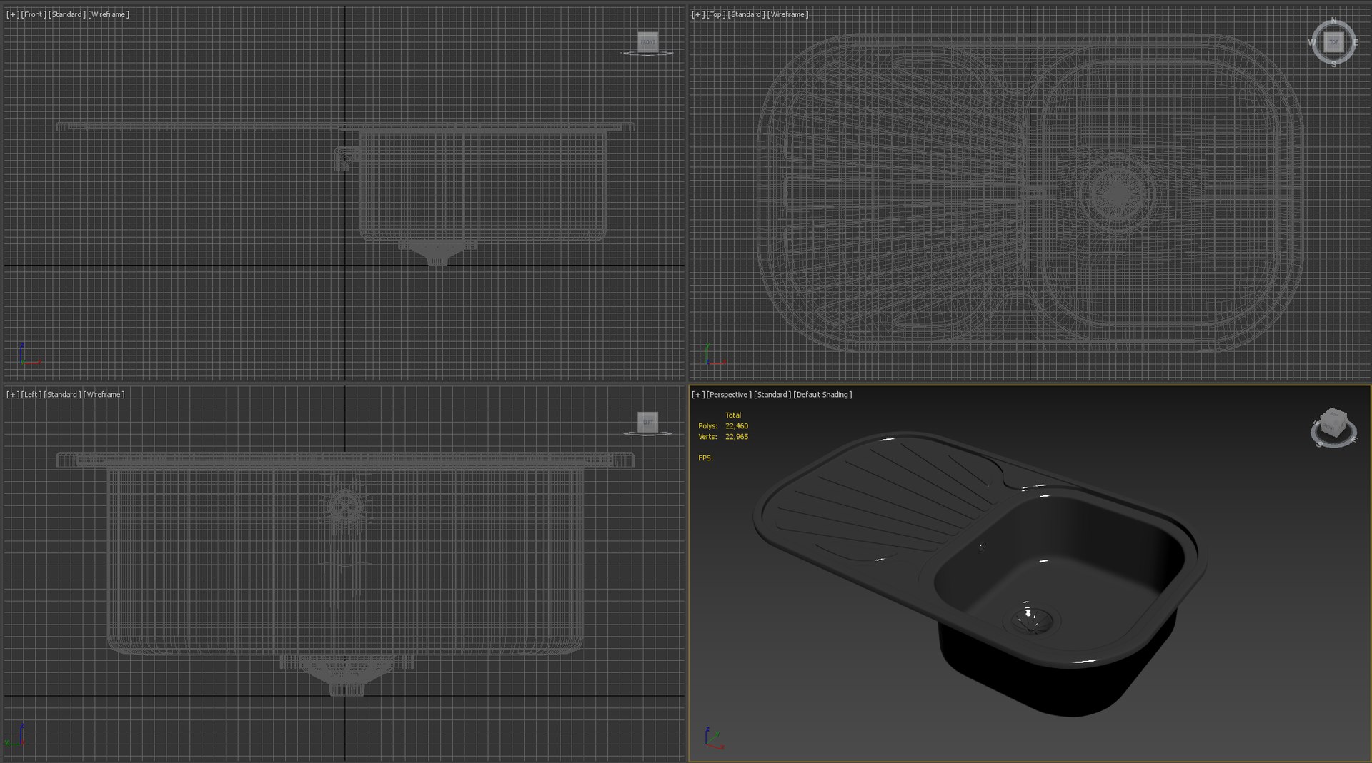 Sink Teka Stylo 1B 1D 3D - TurboSquid 2174623