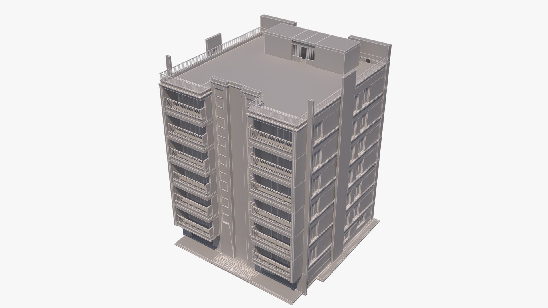 3D Building 21 Model - TurboSquid 2097399