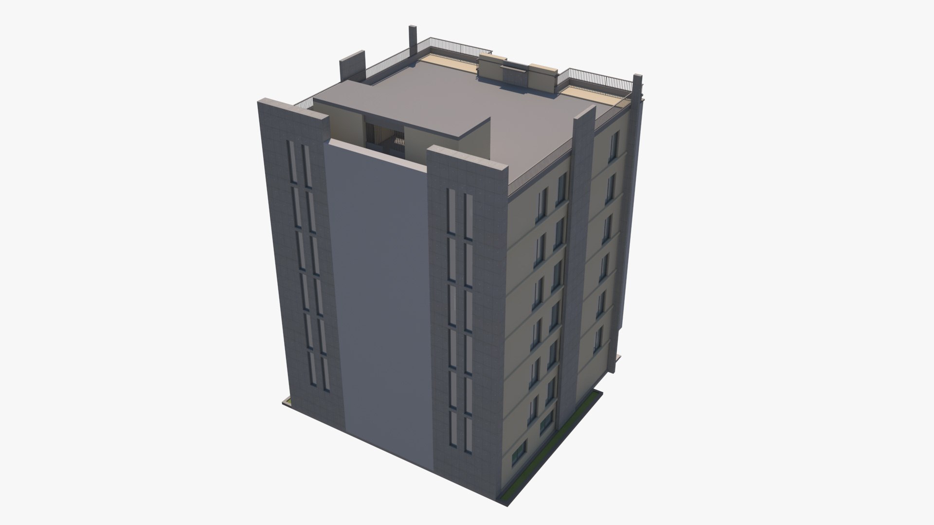 3D Building 21 Model - TurboSquid 2097399
