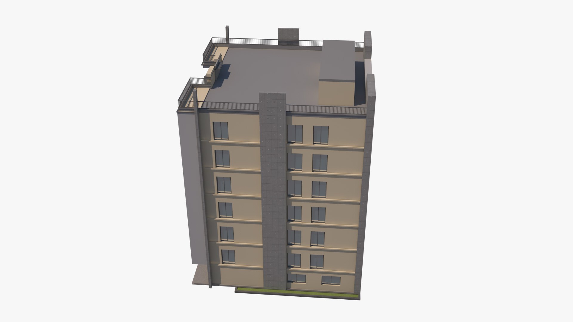 3D Building 21 Model - TurboSquid 2097399