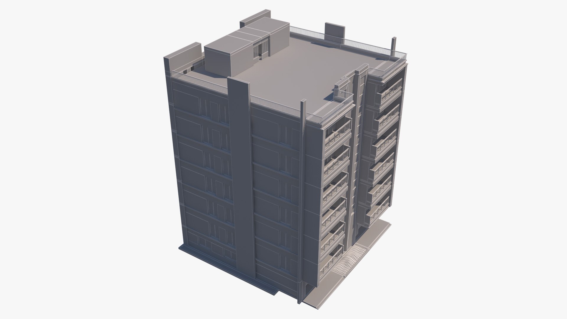 3D Building 21 Model - TurboSquid 2097399