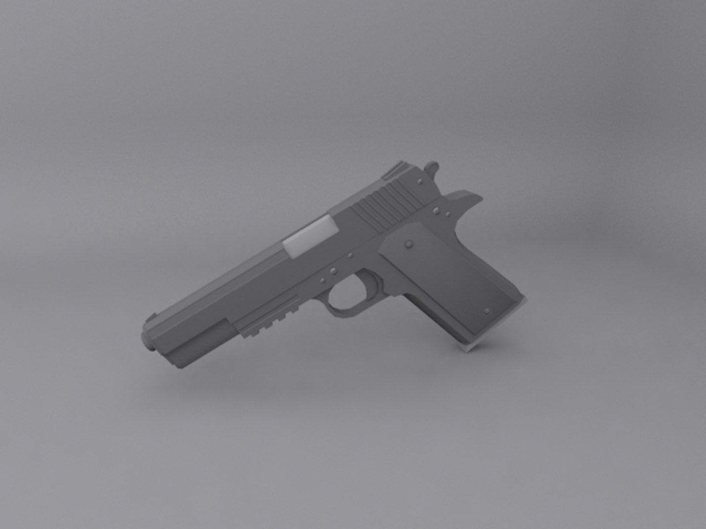 3d modern 1911 pistol