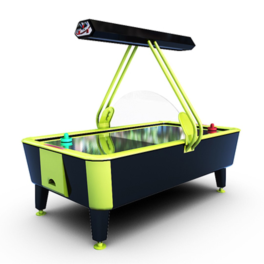 3d air hockey table model