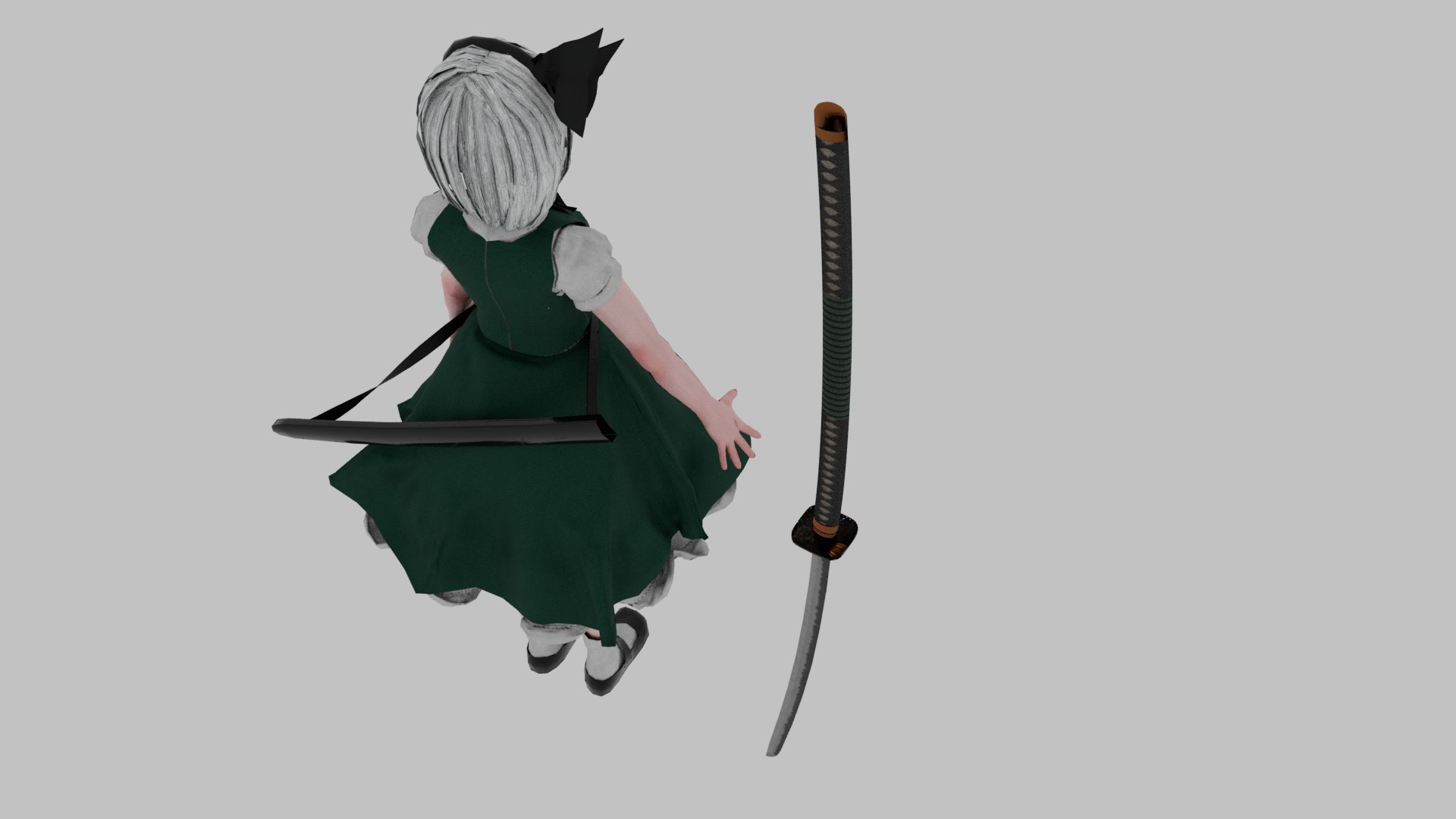 3D Youmu Konpaku With Nodachi Model - TurboSquid 2313301