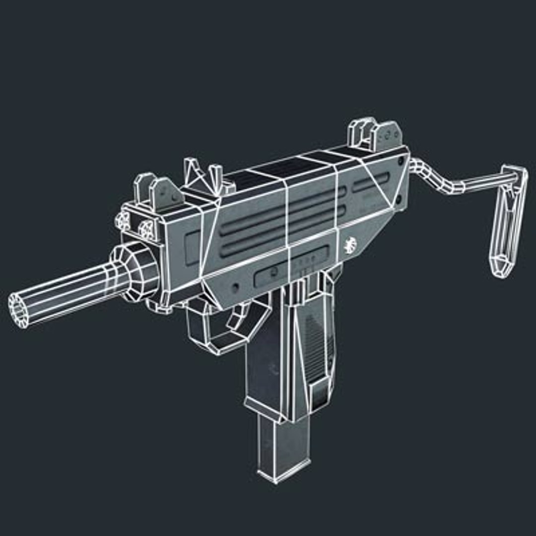 uzi weapon 3d model