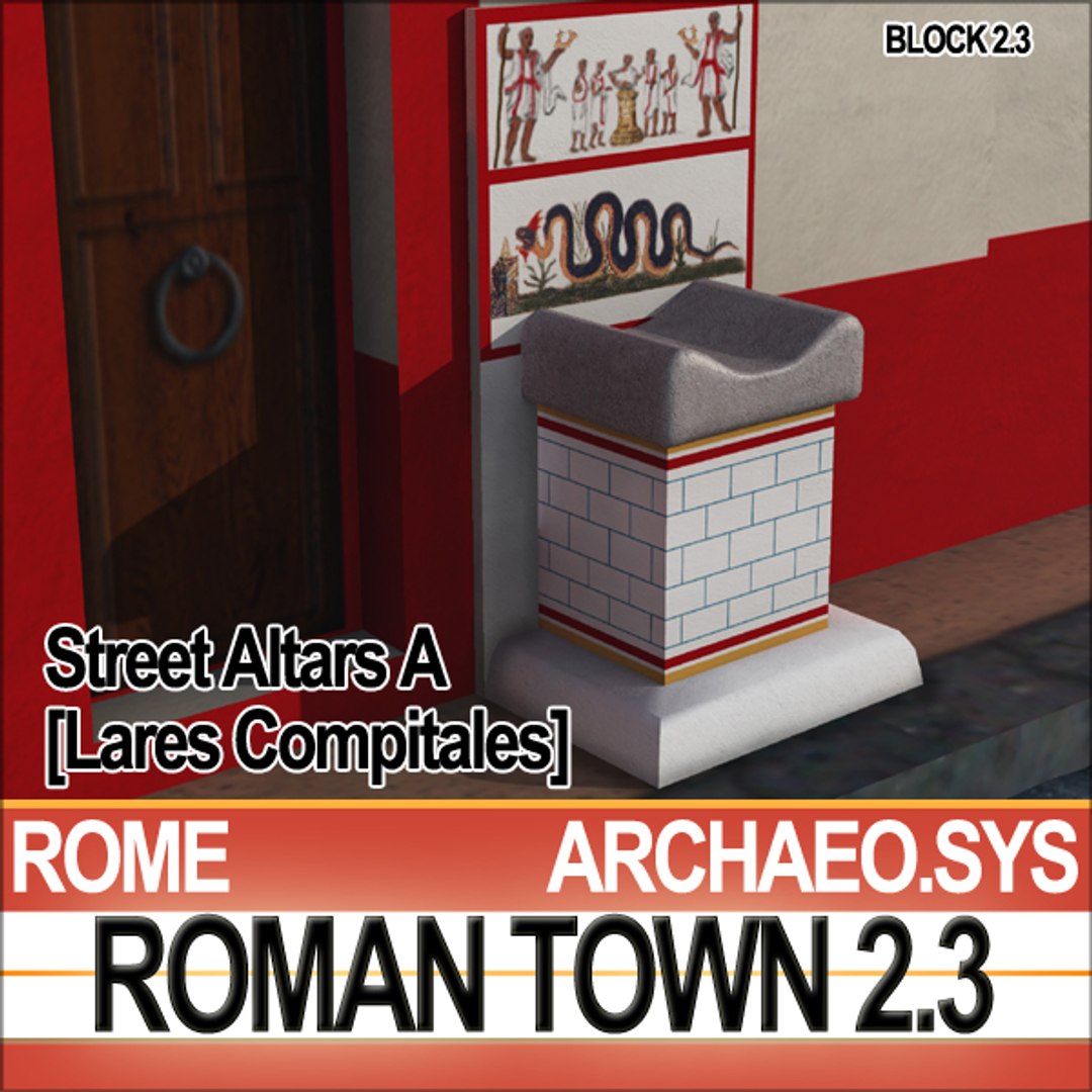 Ancient Roman Town Street 3d Model