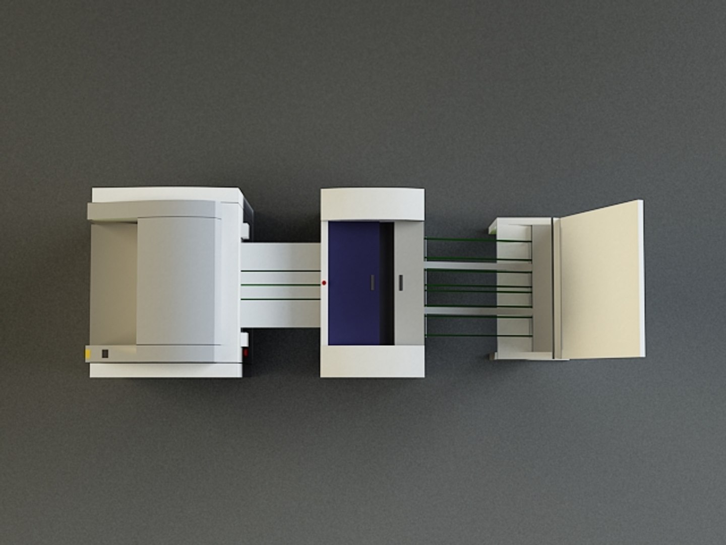 Small Offset Printer 3d Model
