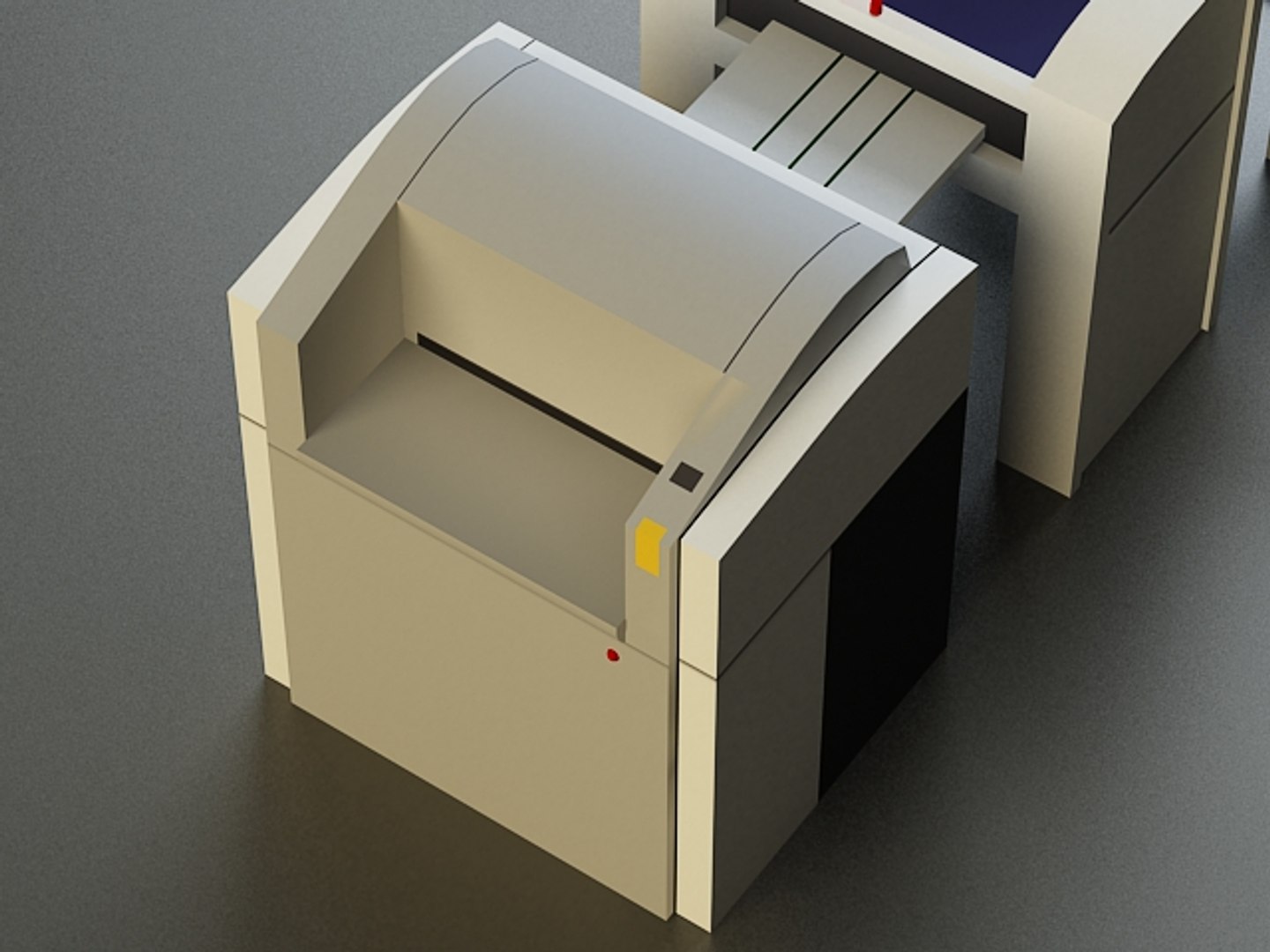 Small Offset Printer 3d Model